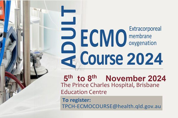 Adult Extracorporeal membrane oxygenation ECMO Course 2024 | The Prince Charles Hospital